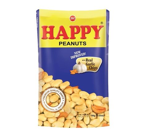 HAPPY Classic Peanuts Original with Real Garlic Chips (100g) – Mama ...